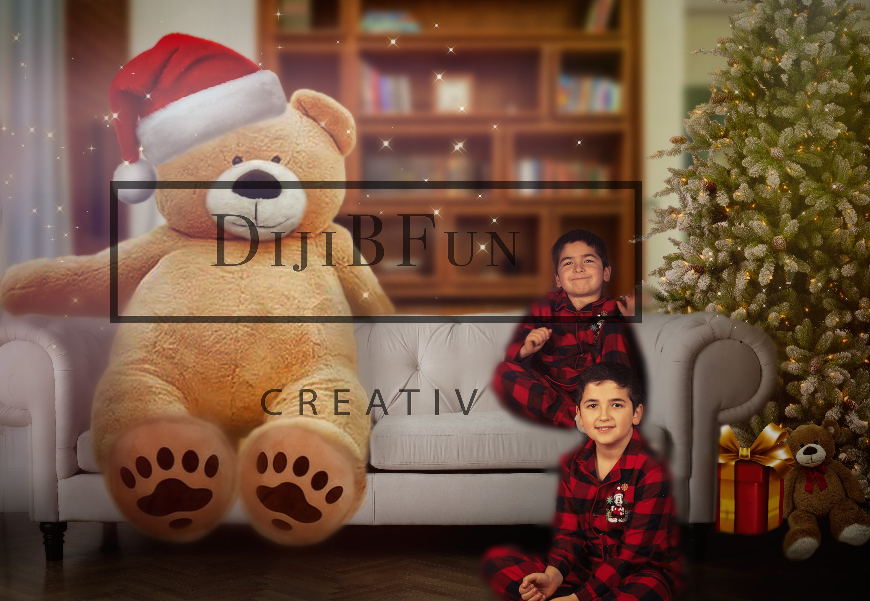 Digital Background for Photography Composites Christmas Magic, Giant ...