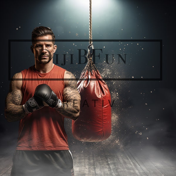 Boxing Background Overlay - Etsy