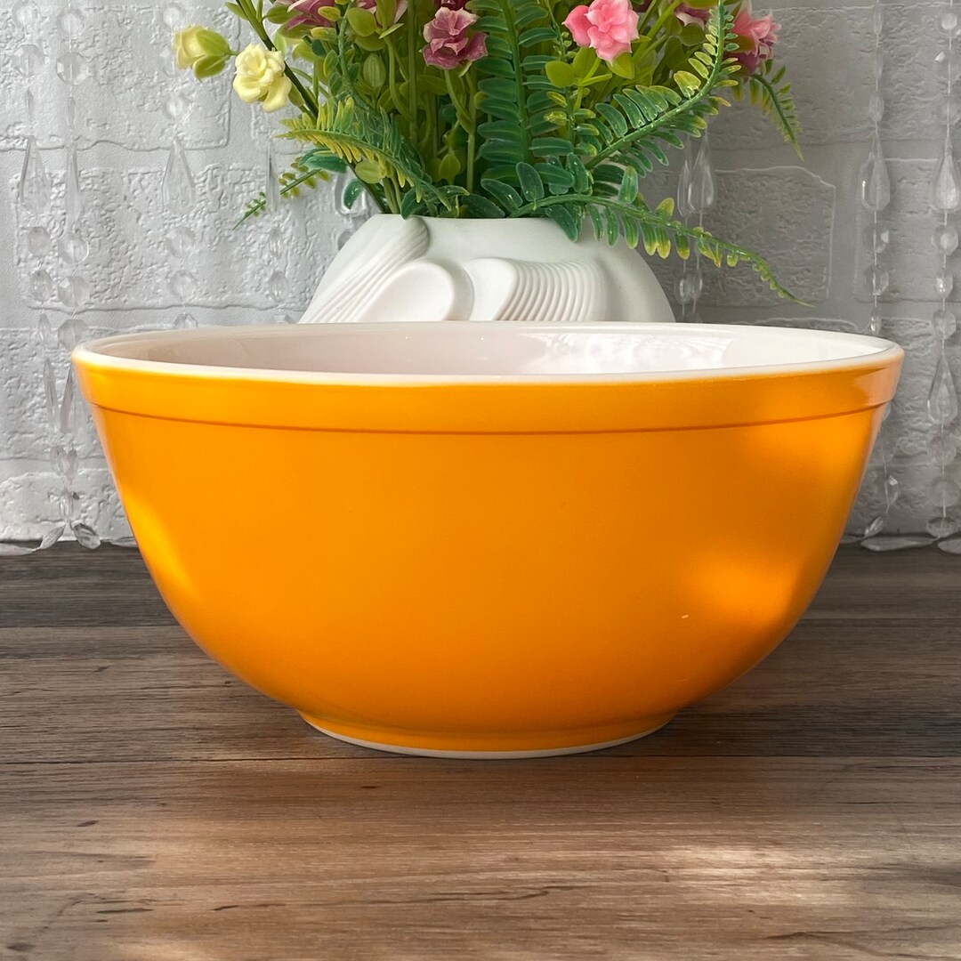Pyrex Orange Daisy 403 Bowl - Etsy
