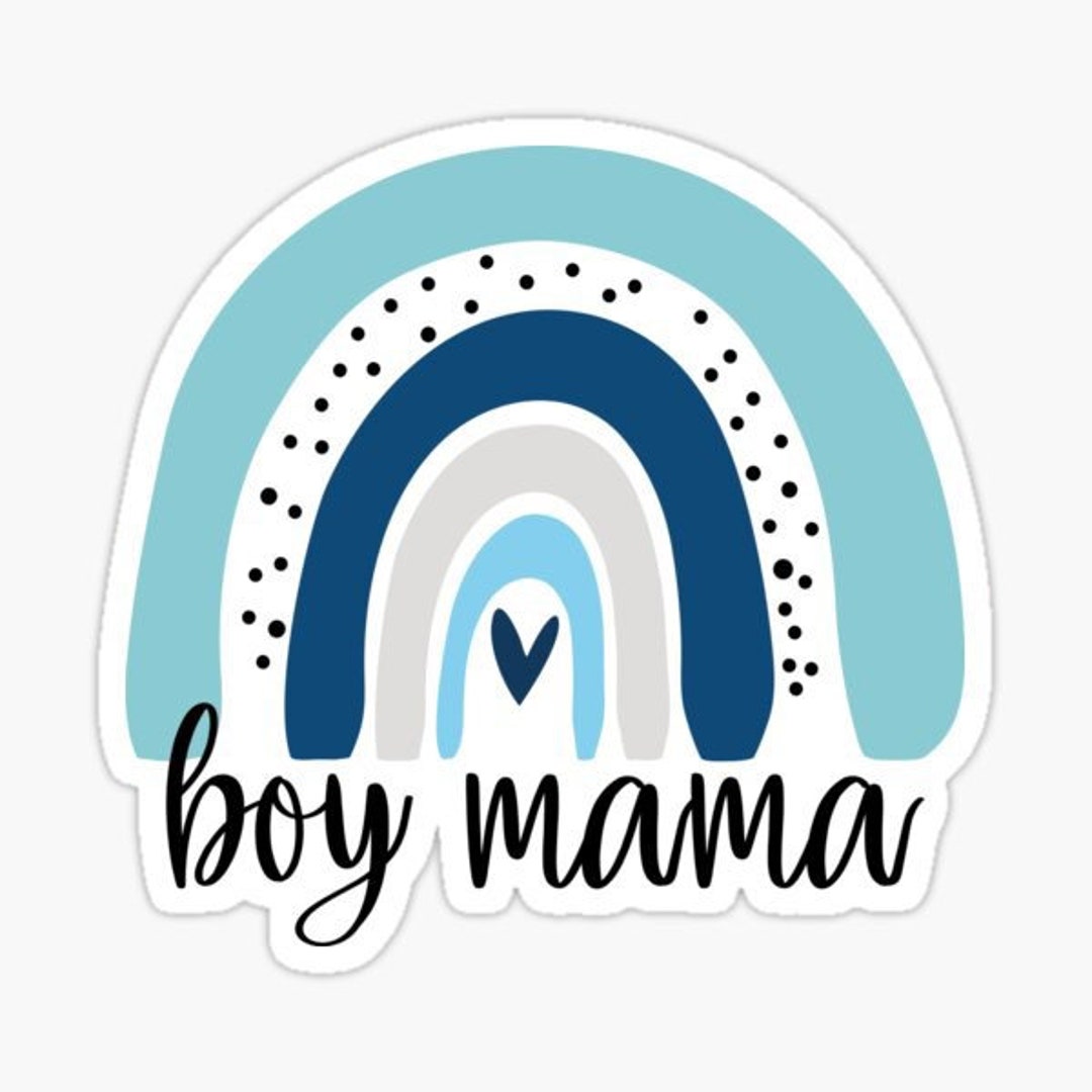 Boy Mama Sticker - Etsy