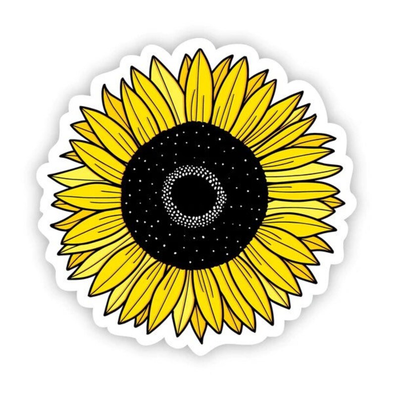 Sunflower Sticker Decal - Etsy