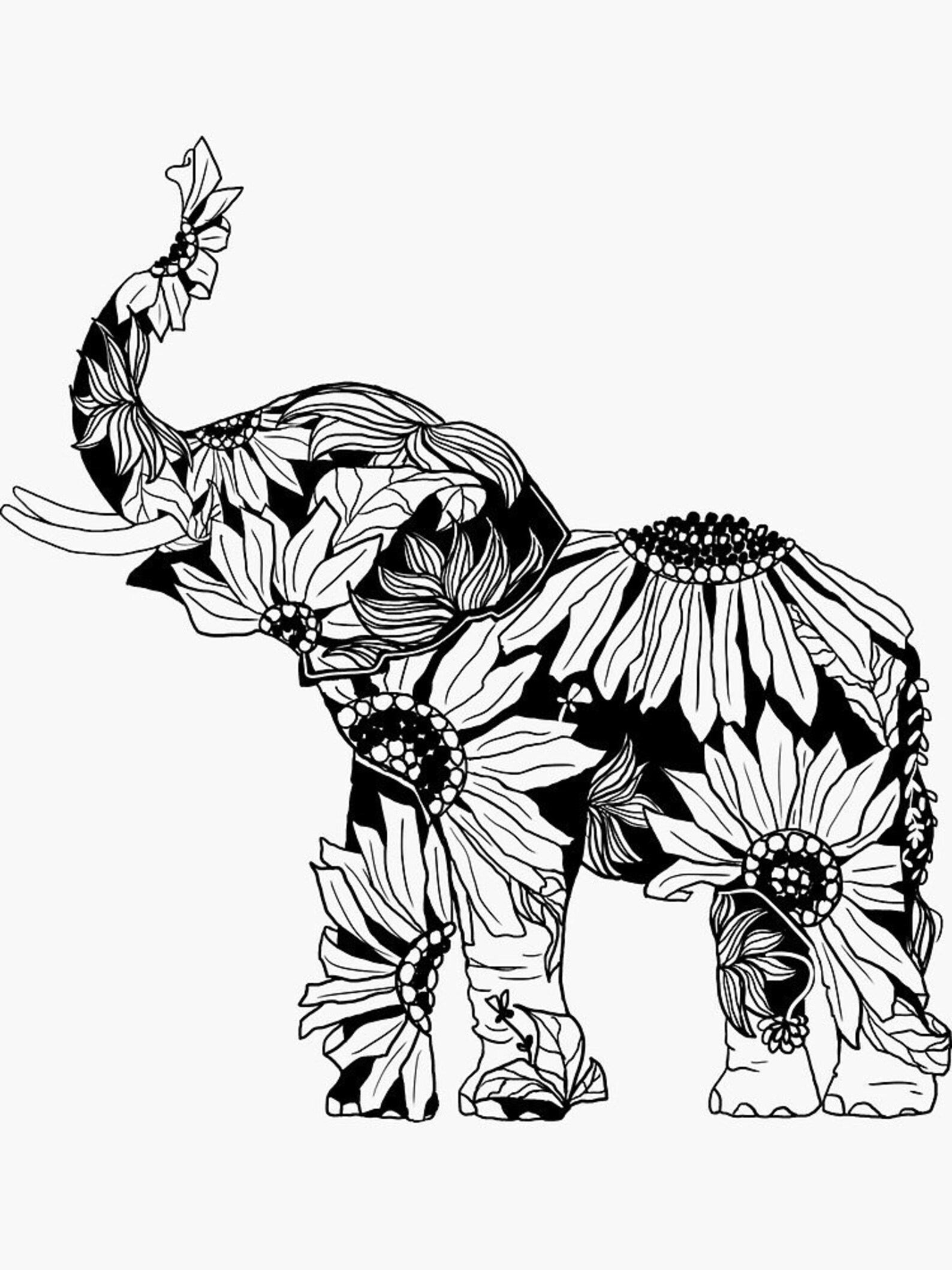 Elephant Sticker - Etsy