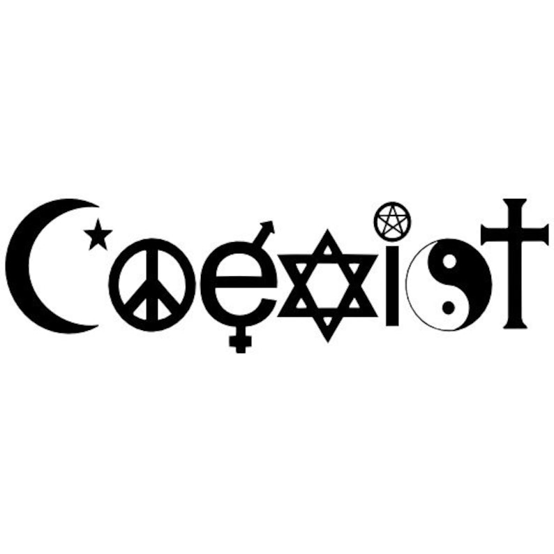 Coexist Sticker Decal - Etsy