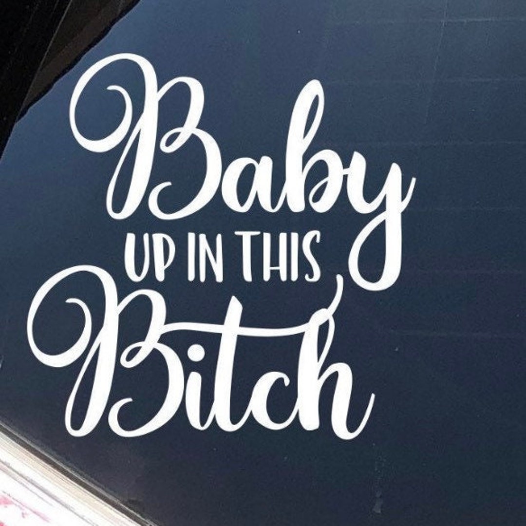 Baby up in This Funny Sticker Decal - Etsy