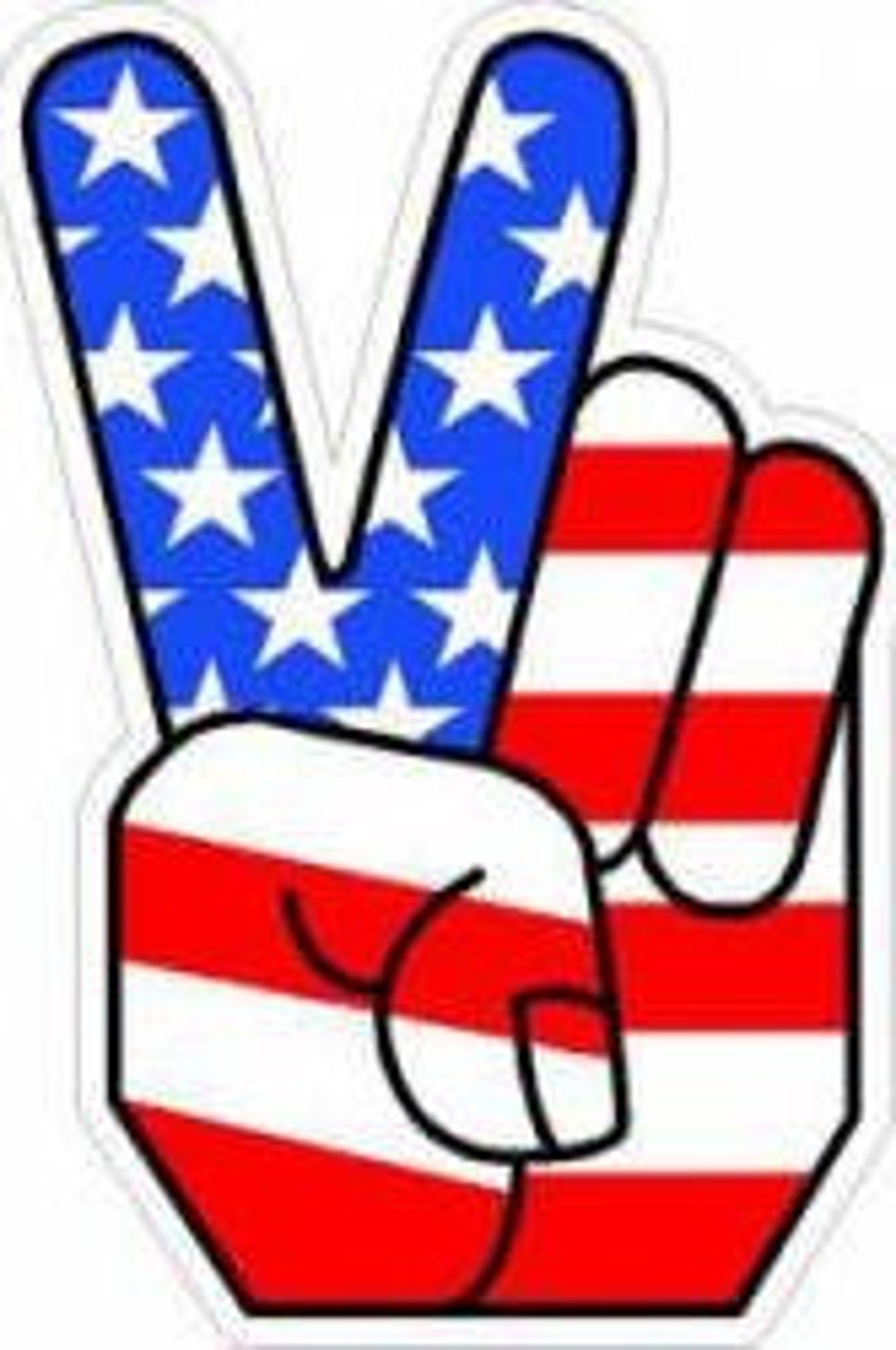 American Peace Sticker - Etsy