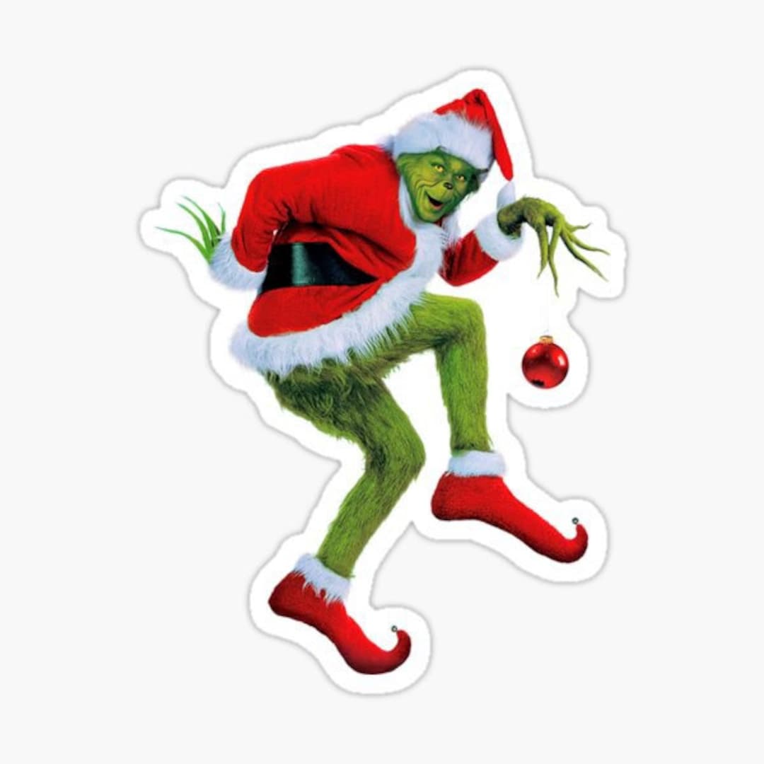 Sneaky Grinch Sticker - Etsy