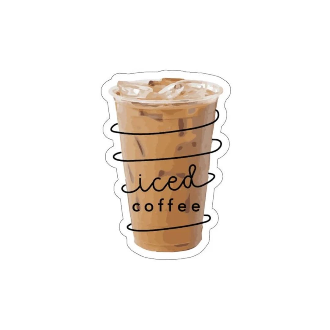 Iced Coffee Sticker - Etsy