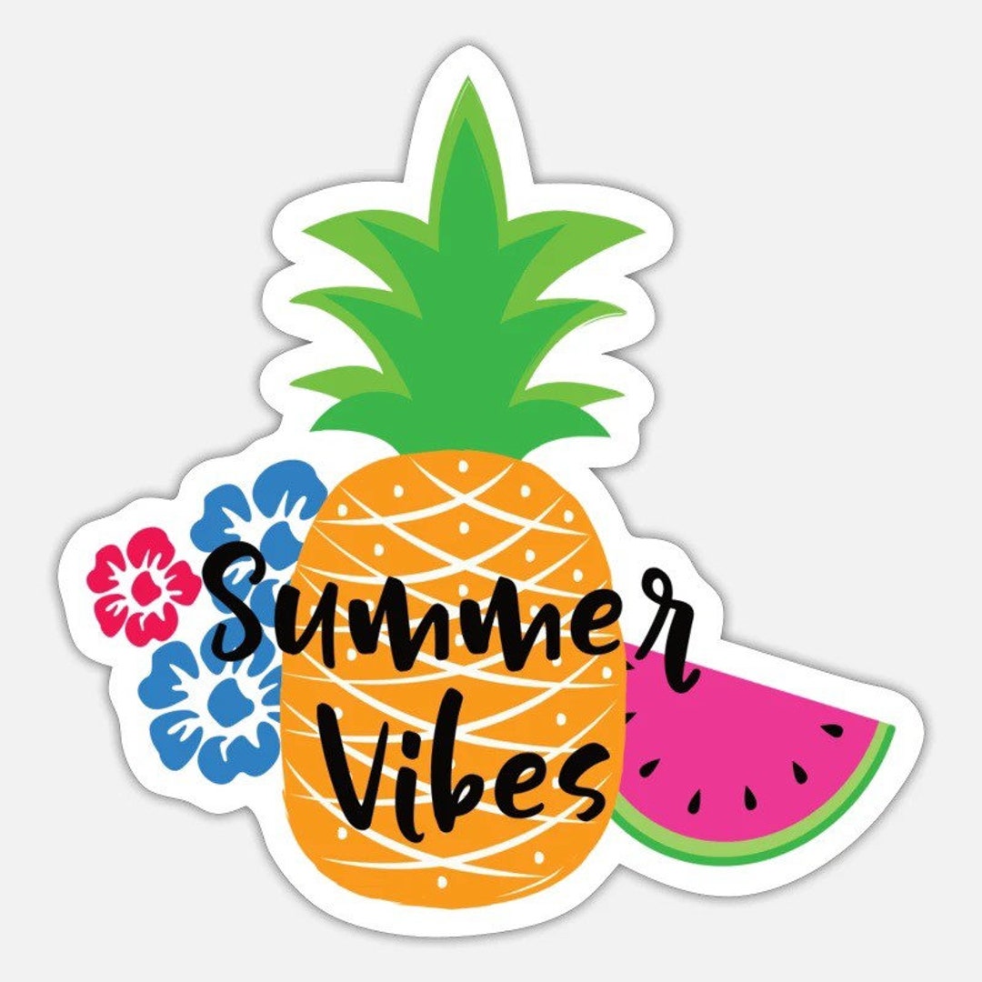 Summer Vibes Sticker Decal - Etsy
