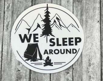 We Sleep Around Camping Svg - Etsy