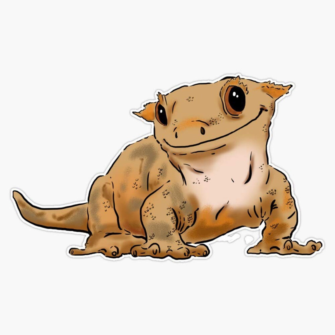 Crested Gecko Sticker - Etsy