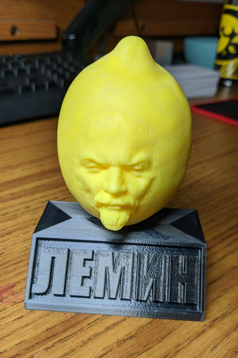 Lemon Lenin Lemin bust of Vladimir Lenin as - Etsy UK