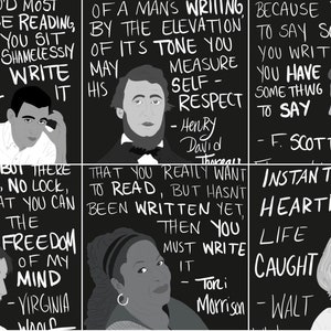 Literary Quote Posters - Etsy