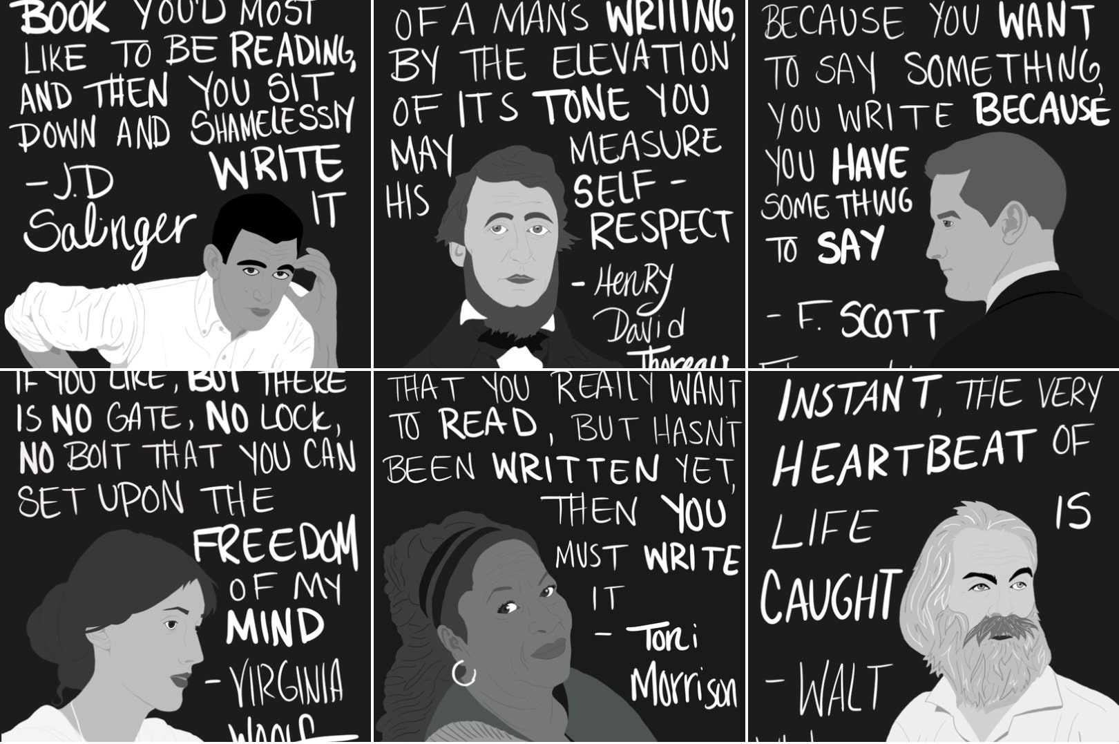 Literary Quote Posters - Etsy