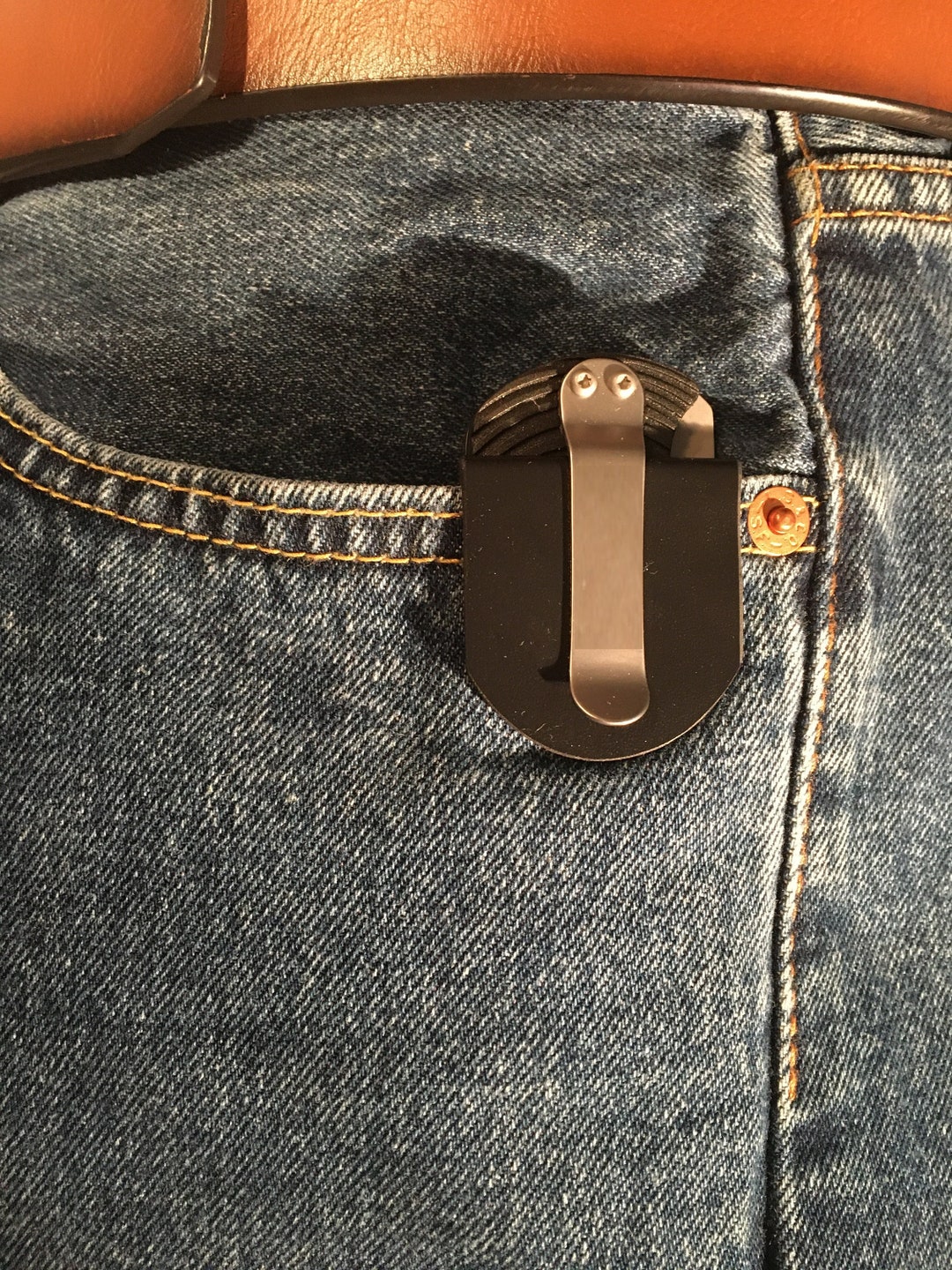 Black Pocket Slide - Etsy