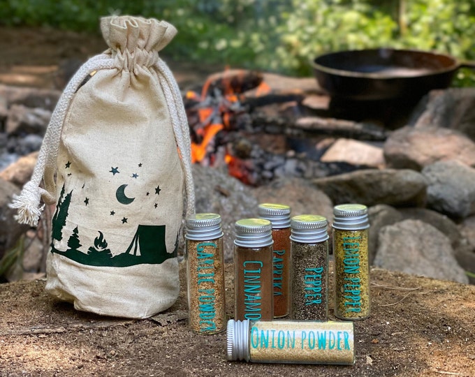 Camping Spice Kit, Labeled Spice, Bushcraft, Camping Gift, Pocket Spice ...