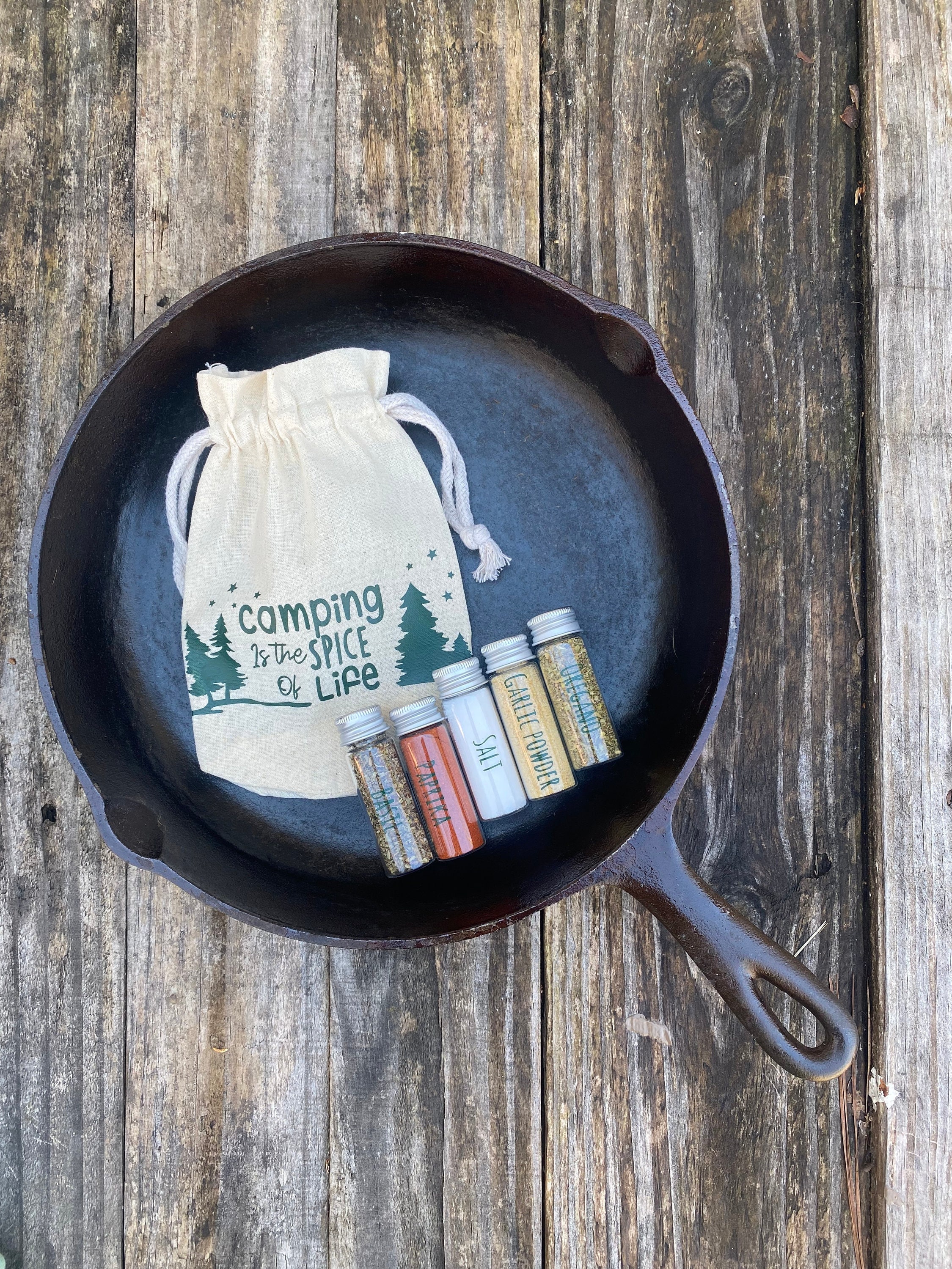 Camping Spice Kit Labeled Spice Bushcraft Camping Gift - Etsy