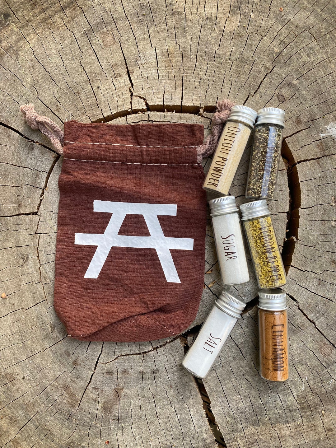 Camping Spice Kit, Labeled Spice, Bushcraft, Camping Gift, Pocket Spice ...