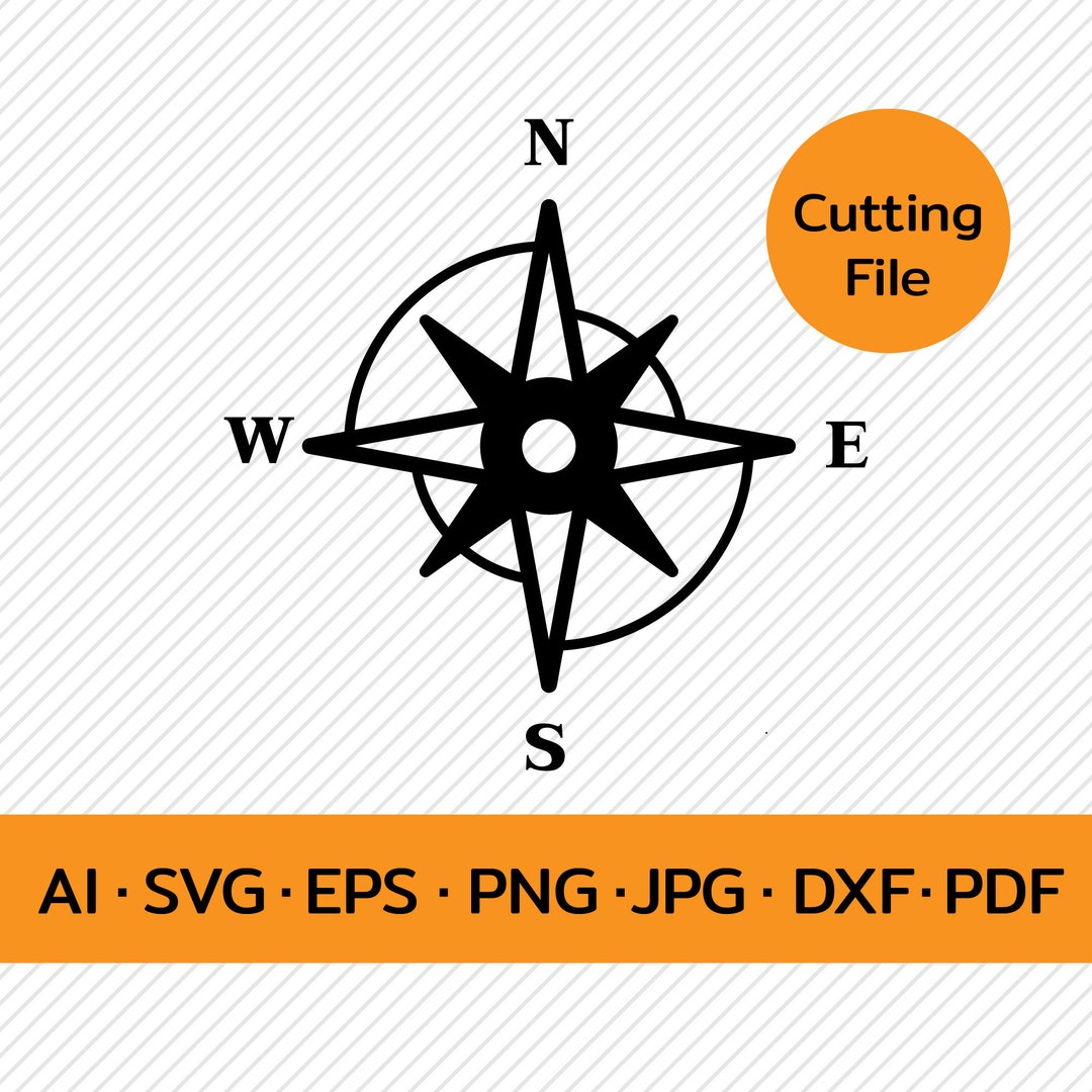 Compass Symbol SVG | Travel Navigator | Instant Download for Cricut ...
