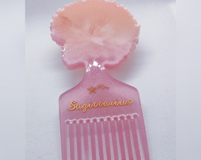 Custom Zodiac Hair Pick - Hair Tools - Gorgeous Astrology Pick ...