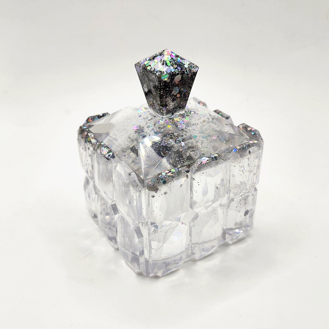 Custom Mesmerizing Crystal Clear Jewelry Box: Stunning Treasure - Unique Birthday Gifts for Her ...