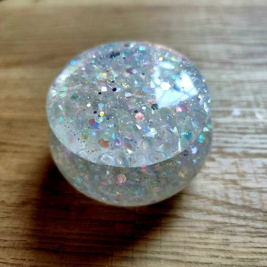 Classy Sparkling Crystal Small Bowl With Lid - Elegant Jewelry Bowl ...
