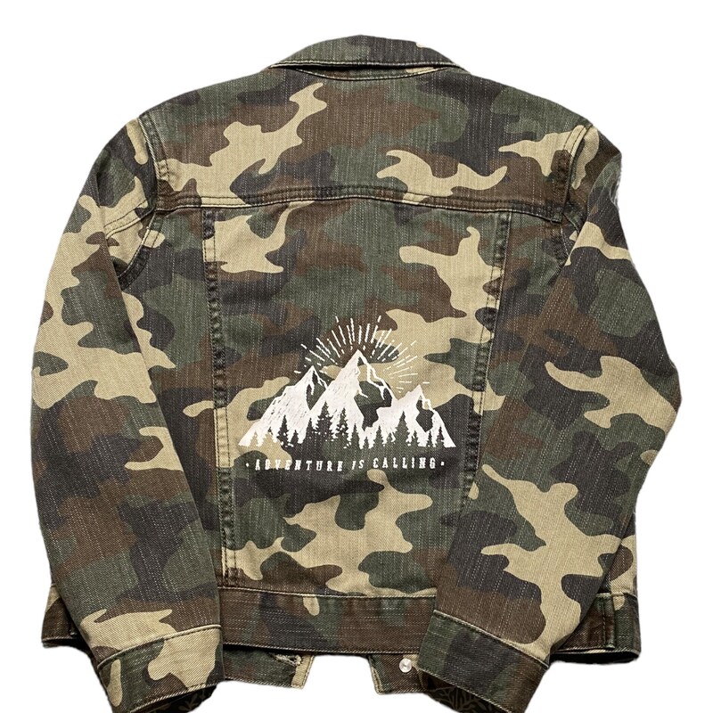 Painted Camo Jacket - Etsy