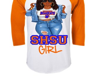 SHSU Bearkats Sam Houston Long Sleeve SHSU Shirt Sam - Etsy