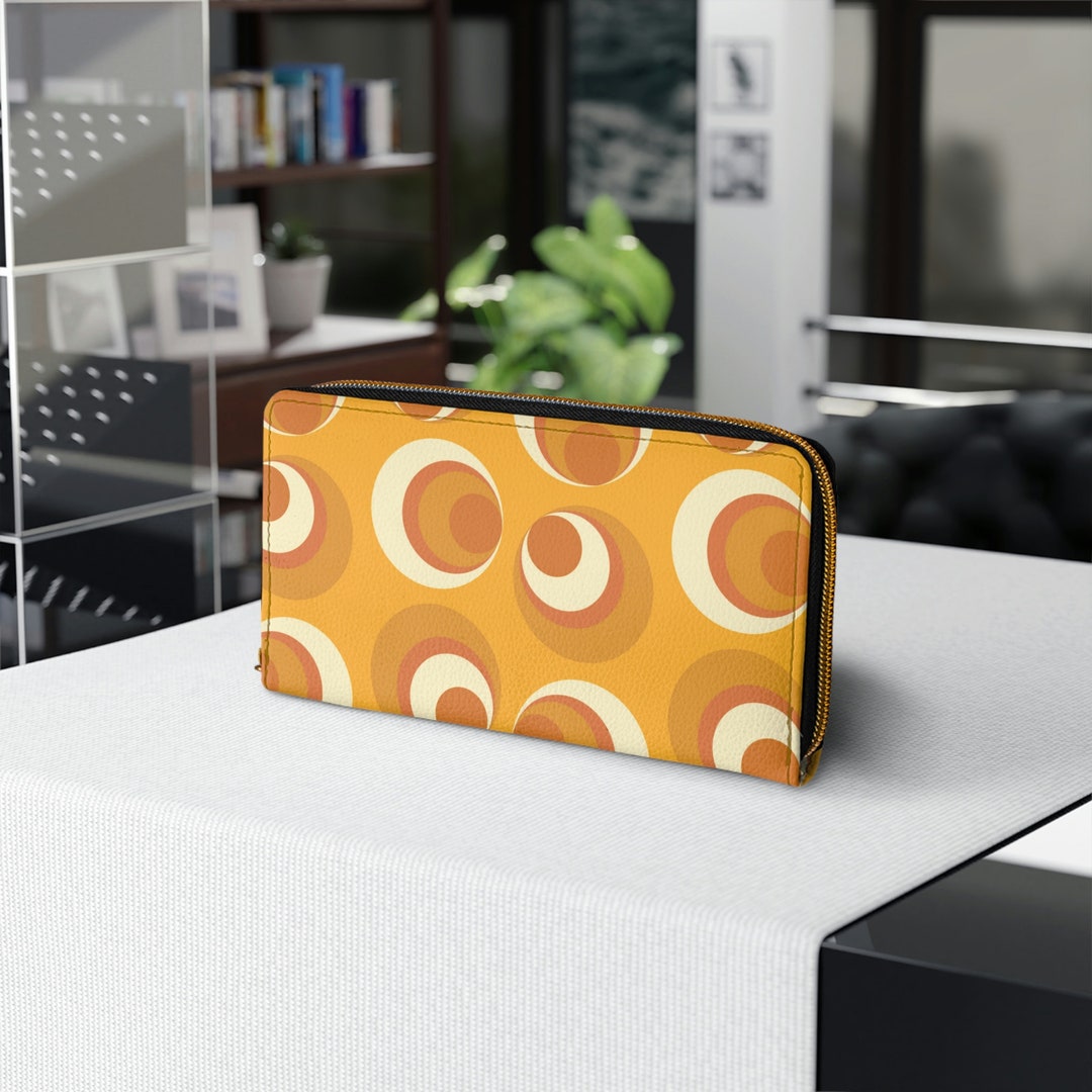 Retro Circle Print Wallet: Groovy 60s Mod Style - Etsy