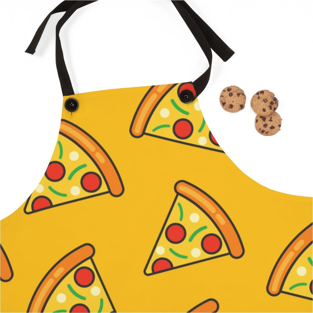 Pizza Print Apron: Funny Cooking Smock, Pizza Lover Gift - Etsy