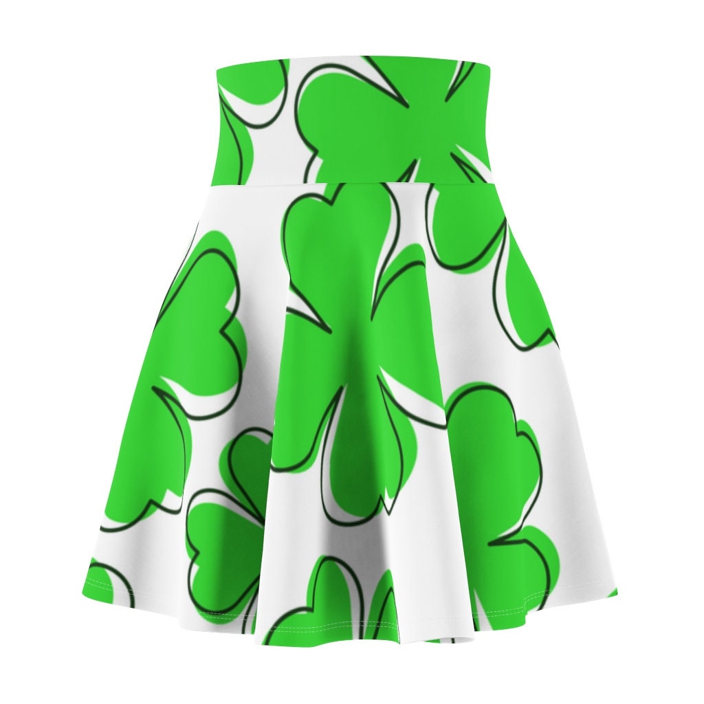 Shamrock Print Skater Skirt - St. Patrick's Day Irish Theme - Etsy