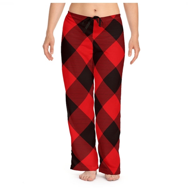 Red and Black Checkered Pajamas - Etsy