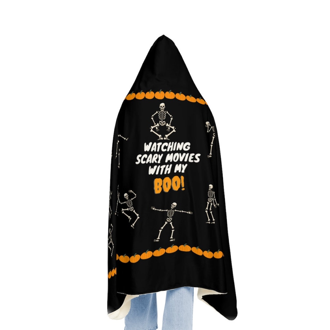 Halloween Blanket Scary Movie Blanket Cozy and Soft Snuggle Hoodie ...