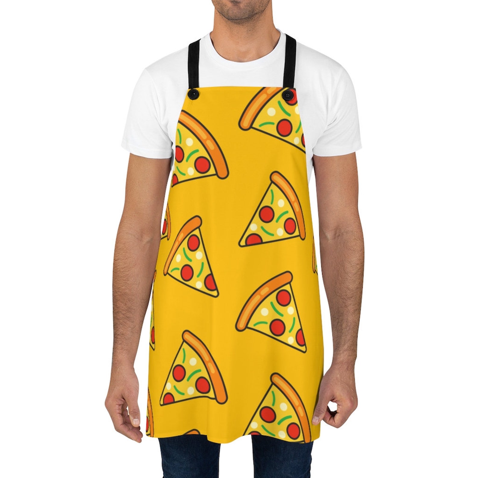Pizza Print Apron: Funny Cooking Smock, Pizza Lover Gift - Etsy