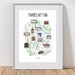 Map of Chiswick - Chiswick Map Print - Chiswick Map - Illustrated Map ...