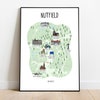 Map of Surbiton - Illustrated Map of Surbiton - Surbiton Map ...