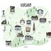 Horsham Map Print Map of Horsham Illustrated Map of Horsham Horsham Map ...