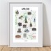 Map of Chiswick - Chiswick Map Print - Chiswick Map - Illustrated Map ...
