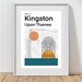 Map of Surbiton - Illustrated Map of Surbiton - Surbiton Map ...