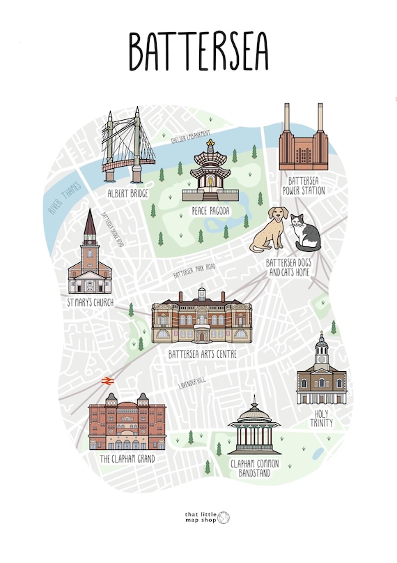 Battersea Park London Map