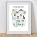 Map of Surbiton - Illustrated Map of Surbiton - Surbiton Map ...