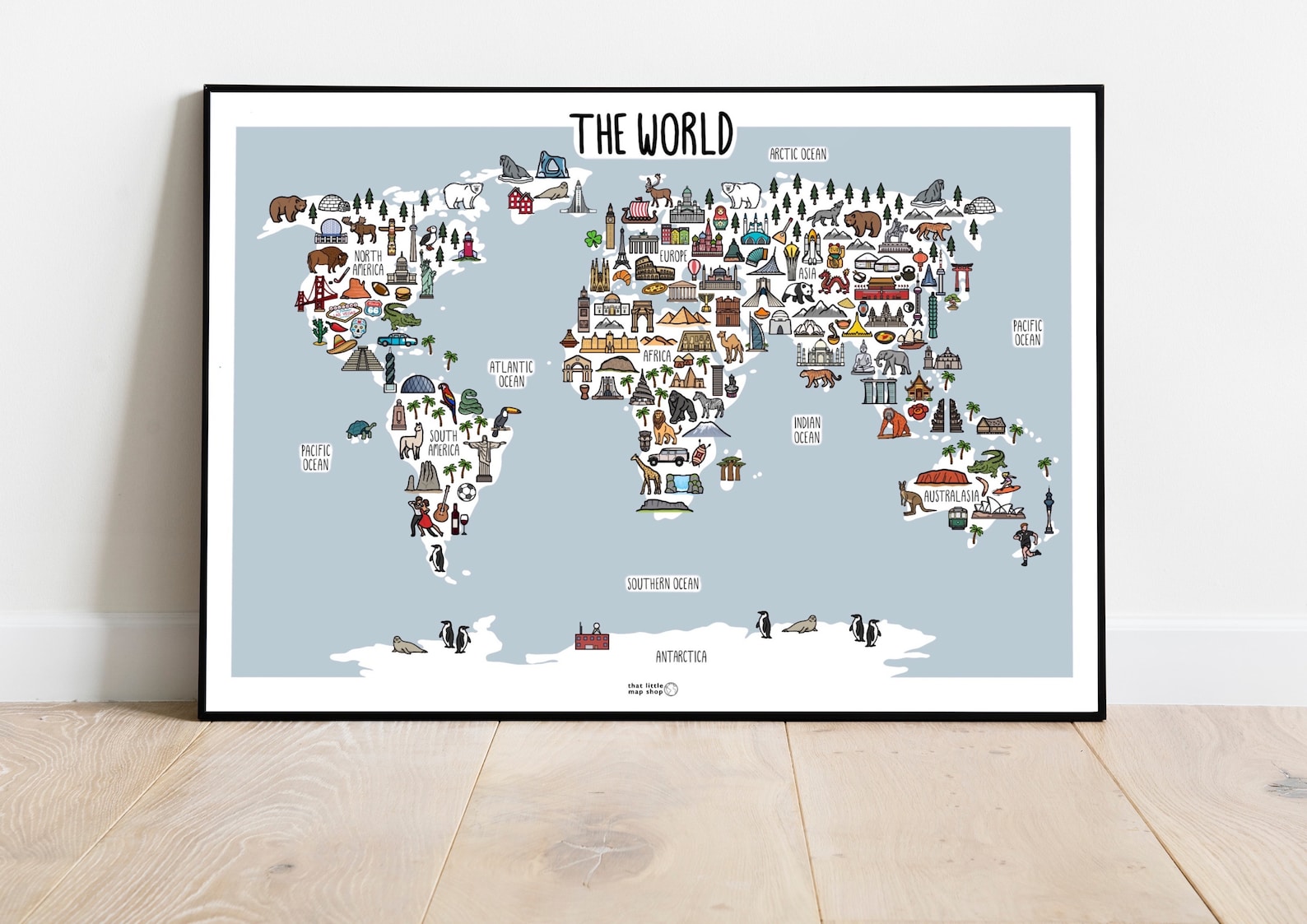Map of the World - World Map Illustration - Illustrated Map of the ...