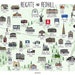 Map of Reigate and Redhill Illustrated Map Reigate Map Redhill Map ...