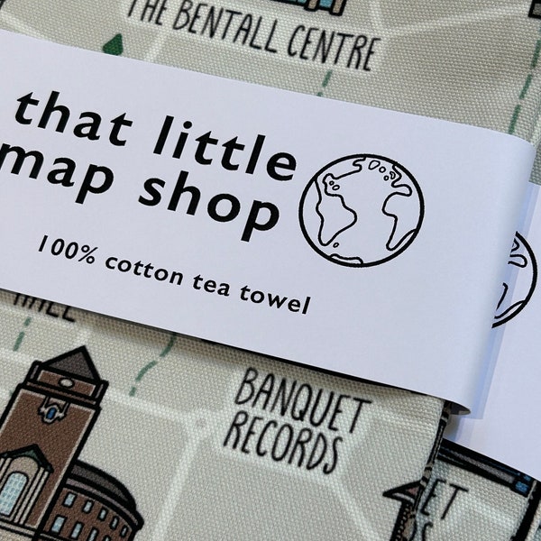 Map Tea Towel - Etsy