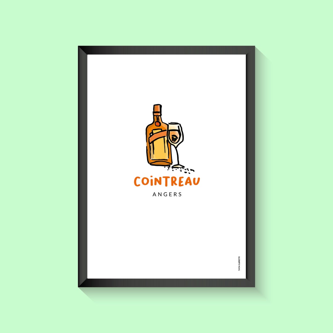 Angers Poster, Illustration on Paper, Cointreau - Etsy