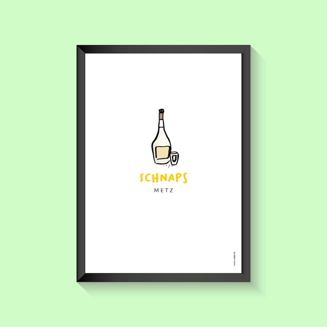 Metz Poster, Illustration on Paper, Schnapps - Etsy