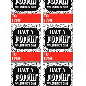 Valentine's Pop It Fidget Gift Tags,valentines Day Pop-its Cards,school ...