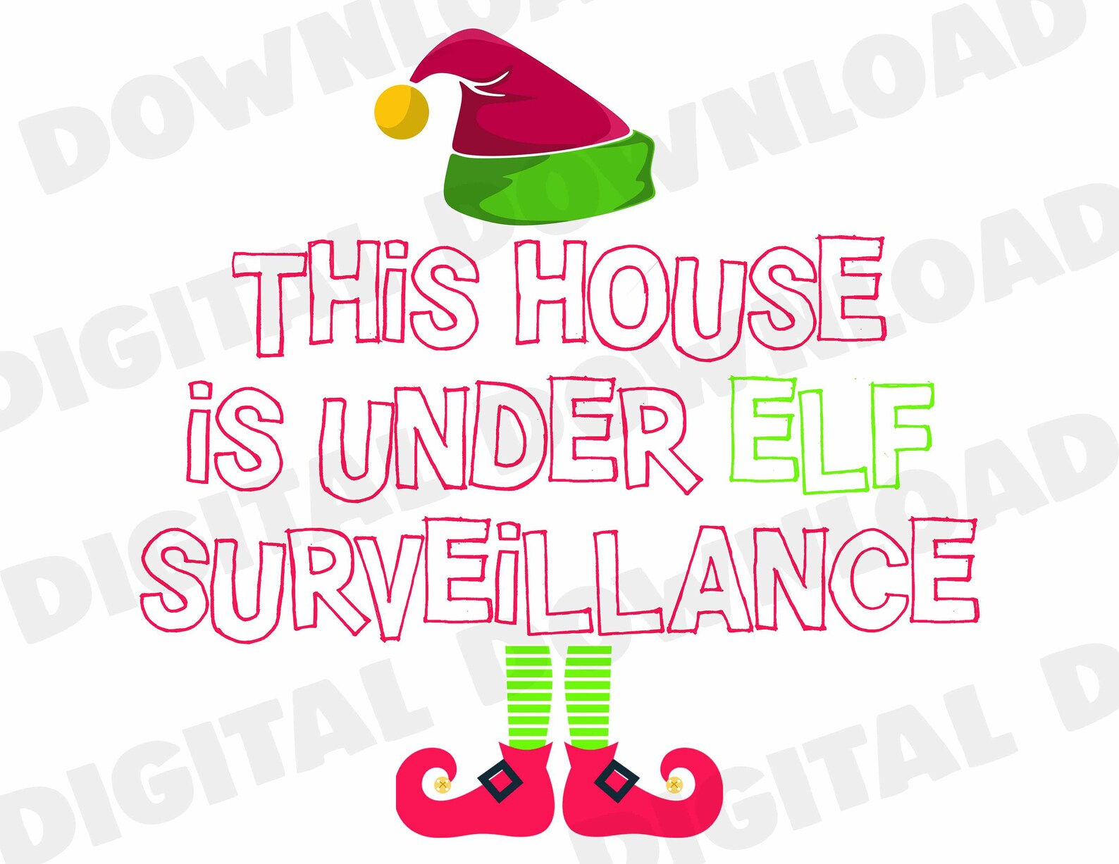 Elf Cam Signs, Elf Surveillance, Elf Sign, Elf Cam Sign Printable, This ...