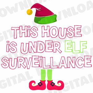 Elf Cam Signs, Elf Surveillance, Elf Sign, Elf Cam Sign Printable, This ...