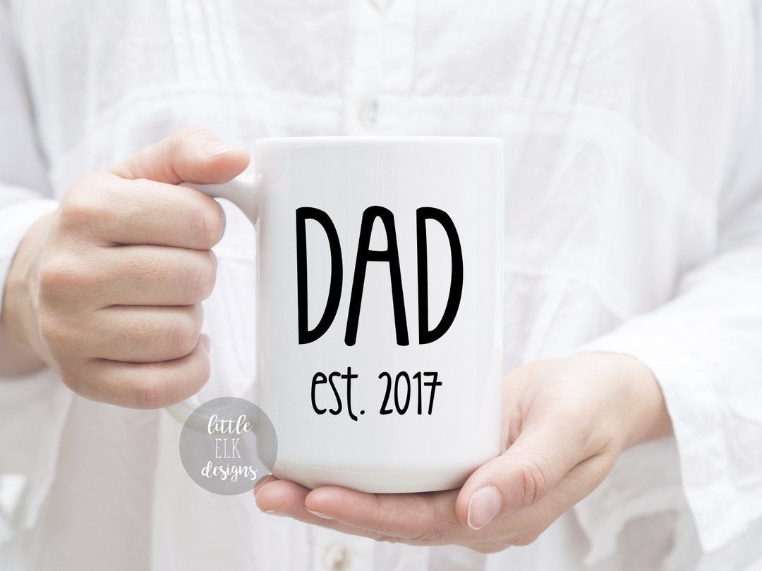 Dad Established Mug, Dad Est Mug, Dad Establighed Gift, New Dad Gift - Etsy