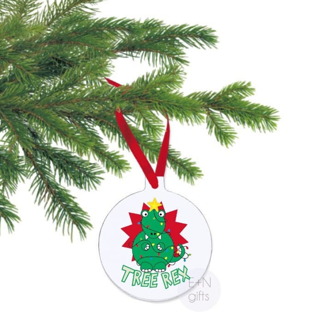 Tree Rex, Tree Rex Ornament, Dinosaur Ornament, Dinosaur, T- Rex, T-rex ...
